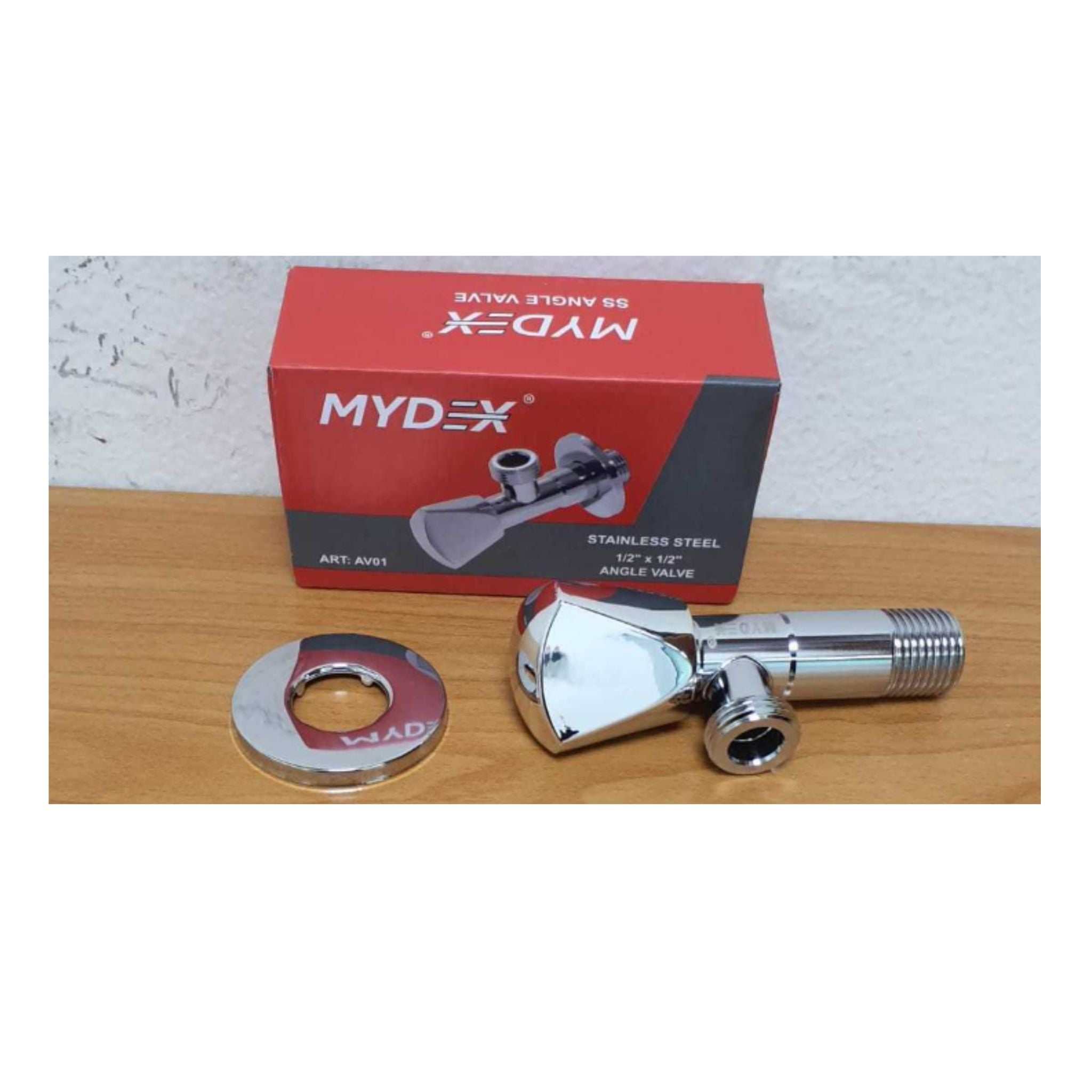 Angle Valve | MYDEX AV01 Stainless Steel 1/2″ x 1/2″ Durable Valve ...